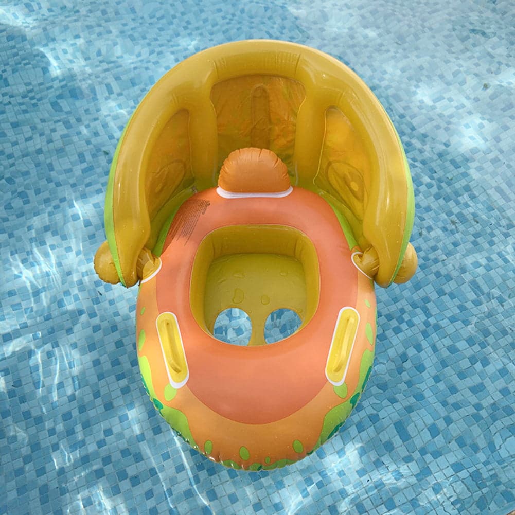 Inflatable Baby Float with Removable Canopy - nunitoys