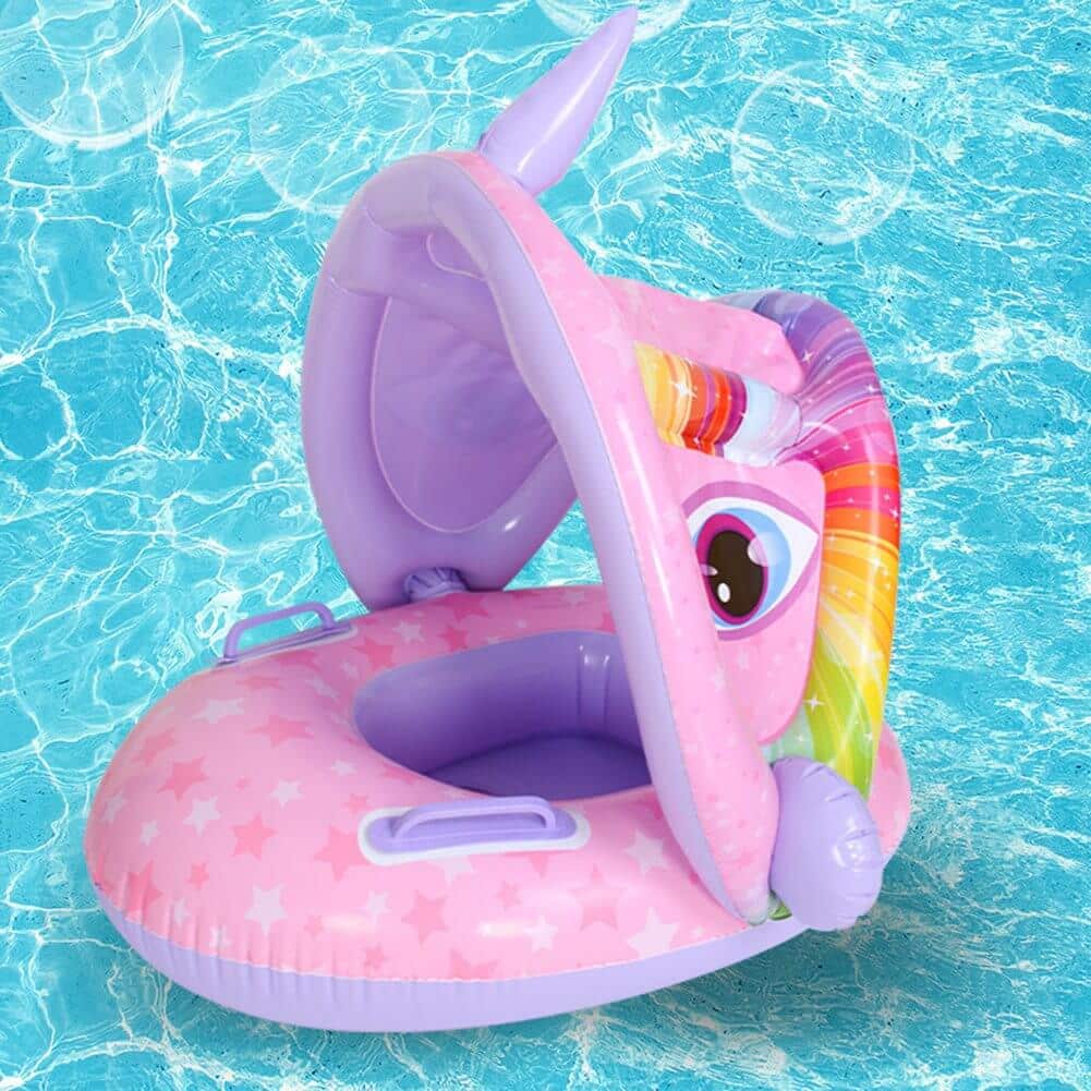 Inflatable Baby Float with Removable Canopy - nunitoys