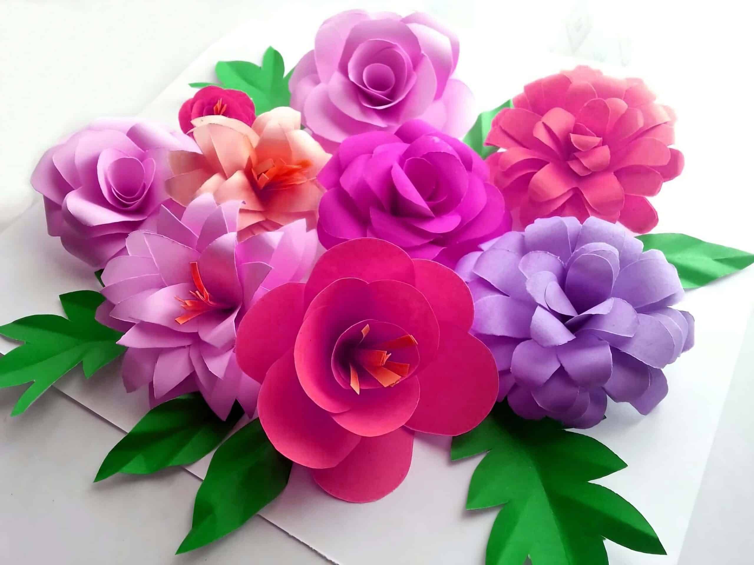 How to Make Beautiful Paper Flowers - nunitoys
