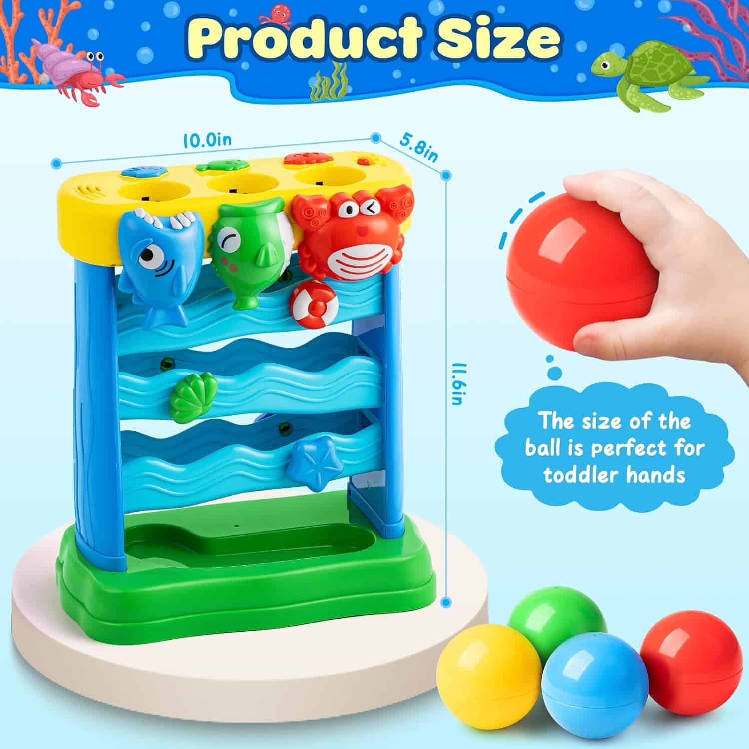 Musical Interactive Toy for 1 Year Old – Montessori Baby Toy 12–18 ...