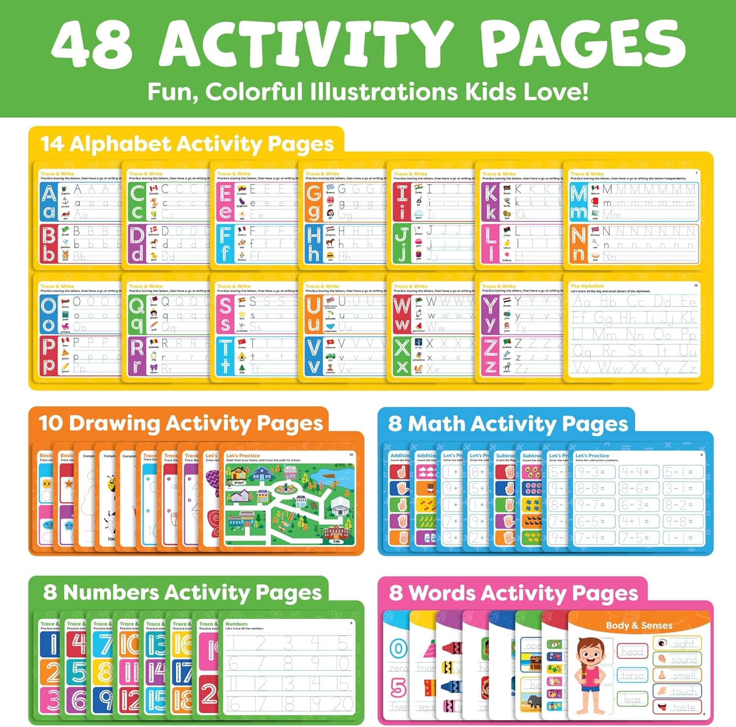 Magic Grooved Handwriting Practice Books for Kids Ages 3–7 – Reusable ...