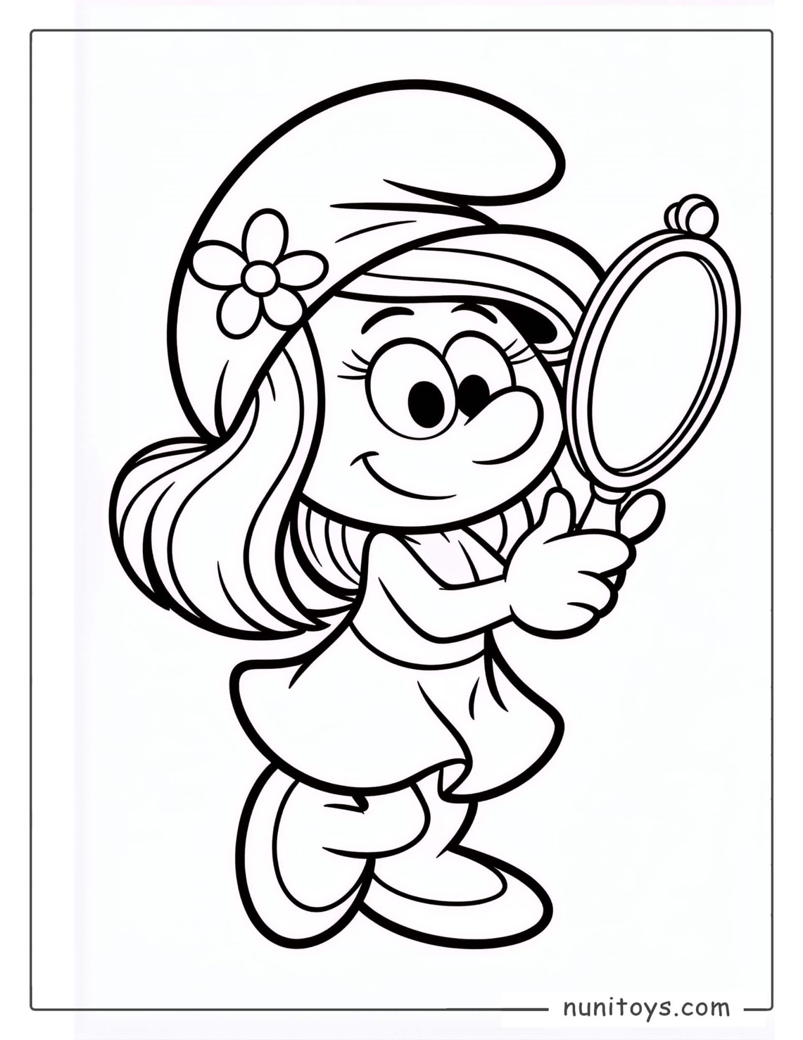 Páginas para colorear de los Pitufos - nunitoys