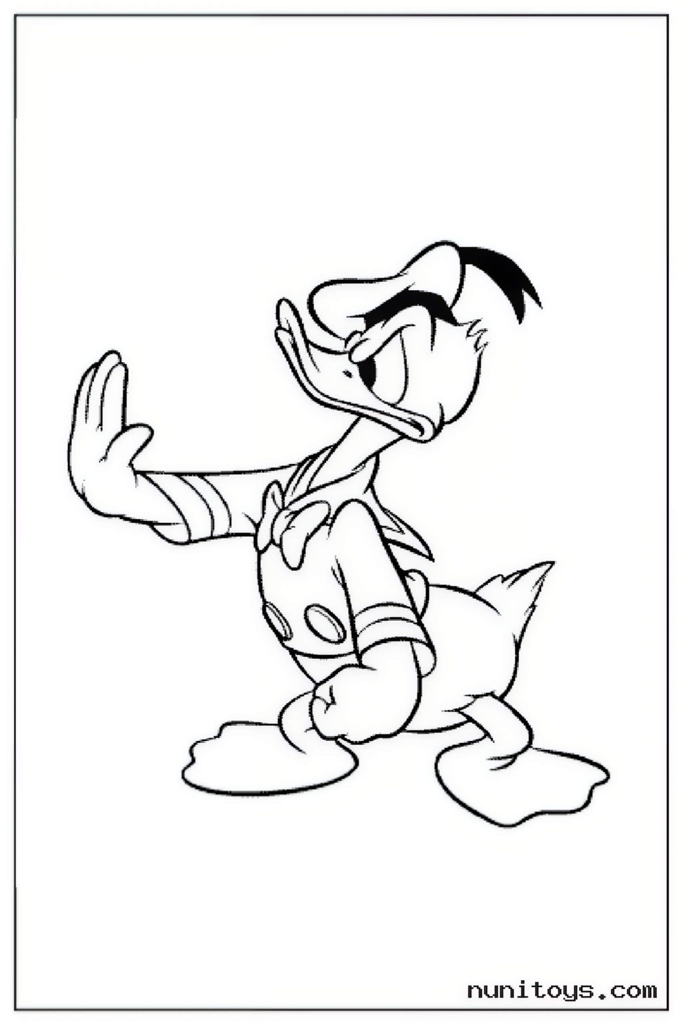 Free Printable Donald Duck Coloring Pages for Kids - Nunitoys